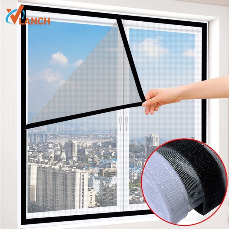 VLANCH Self-Adhesive Anti-Mosquito Window Net Removable Nylon Mesh Pest ...