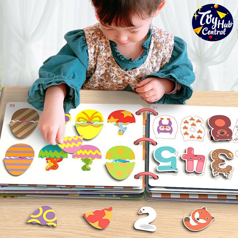 TCH Baby's Busy Book Toddler Montessori Book Toy With Velcro Sticker ...