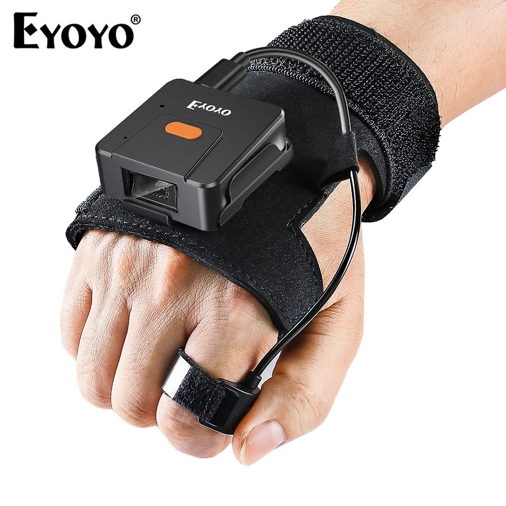Eyoyo EY-027L Wrist Wearable 1D Laser Barcode Scanner Bluetooth ...