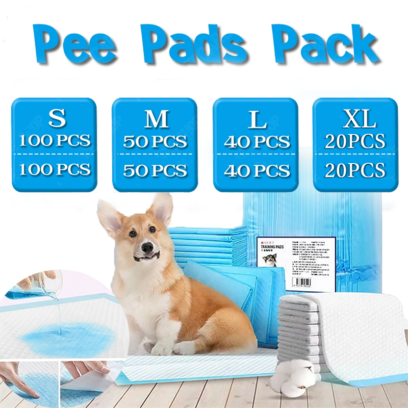 Dog Pee Pads Training Pads Per Pack Dog Pet Wee Pads Pee Poop Cat Dog ...