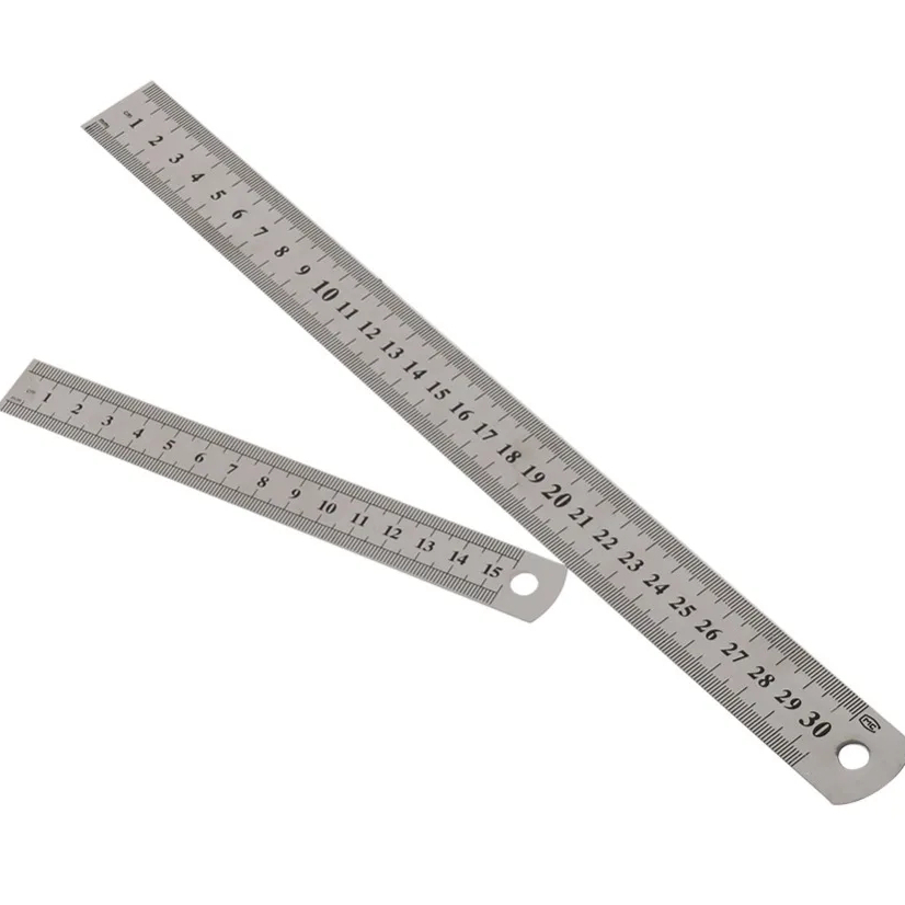 1Pc Stainless Steel Metal Straight Ruler Precision Double Sided ...