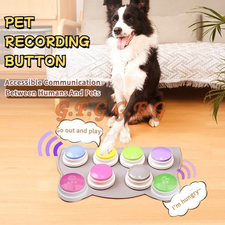 Pet Button Dog Training Speaking Button Recordable Dog Buttons ...