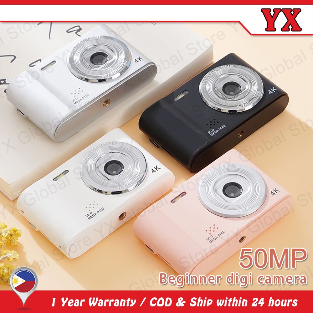 4k digi camera 50MP Beginner's camera Mini Autofocus Camera for ...