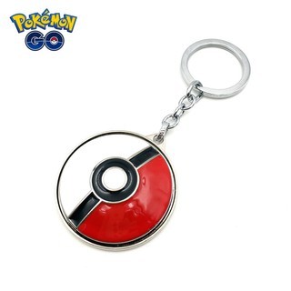 Game Pokemon keychain New Rotating Poke Ball Logo Keyring Anime Cosplay ...