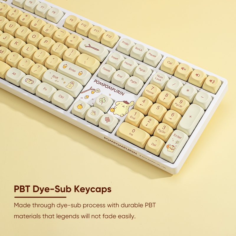 【Akko x Pompompurin Limited Edition】 5108B Plus full-size wireless ...