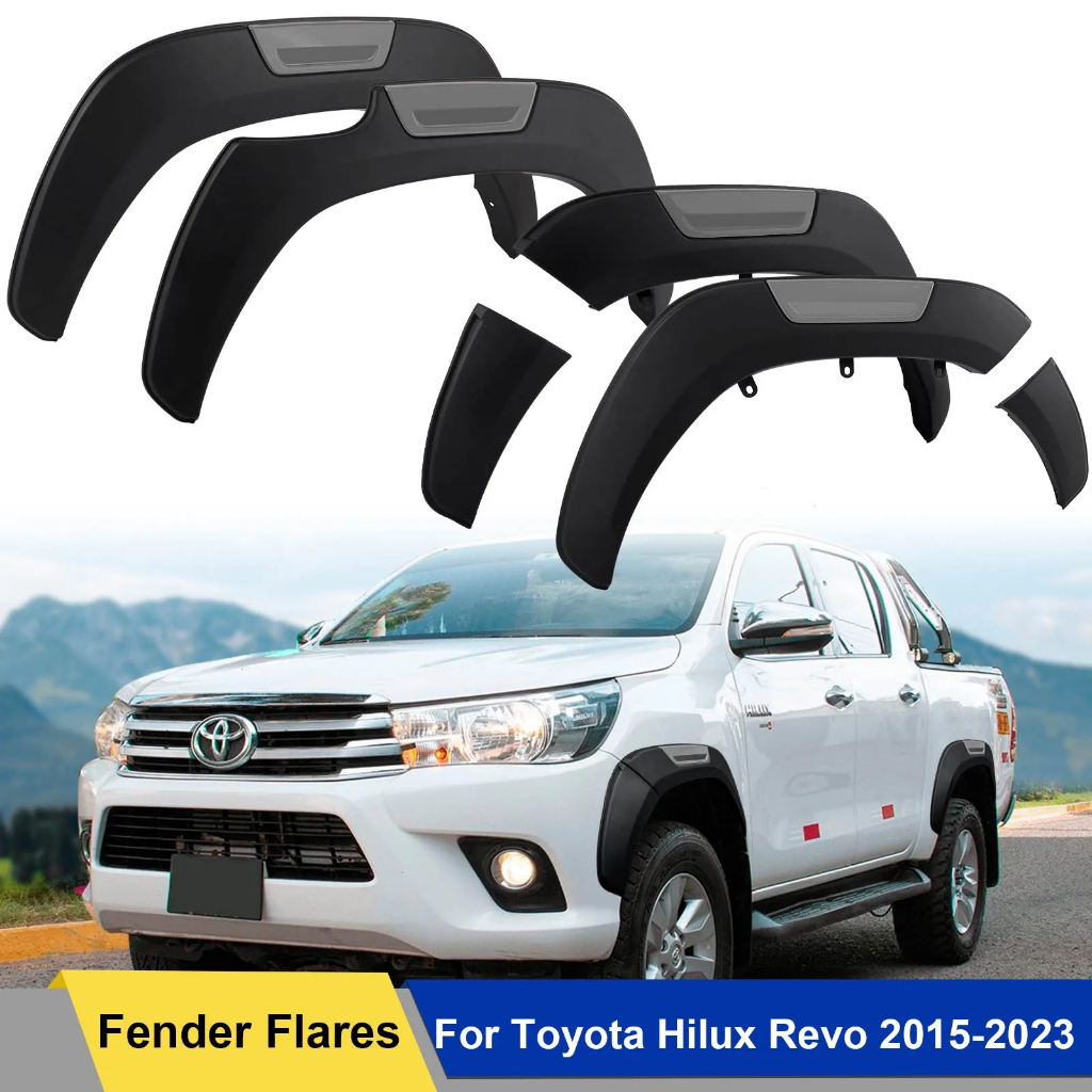 Hilux Revo Fender Flare Toyota Conquest Design Slim Fender Flare Matte ...