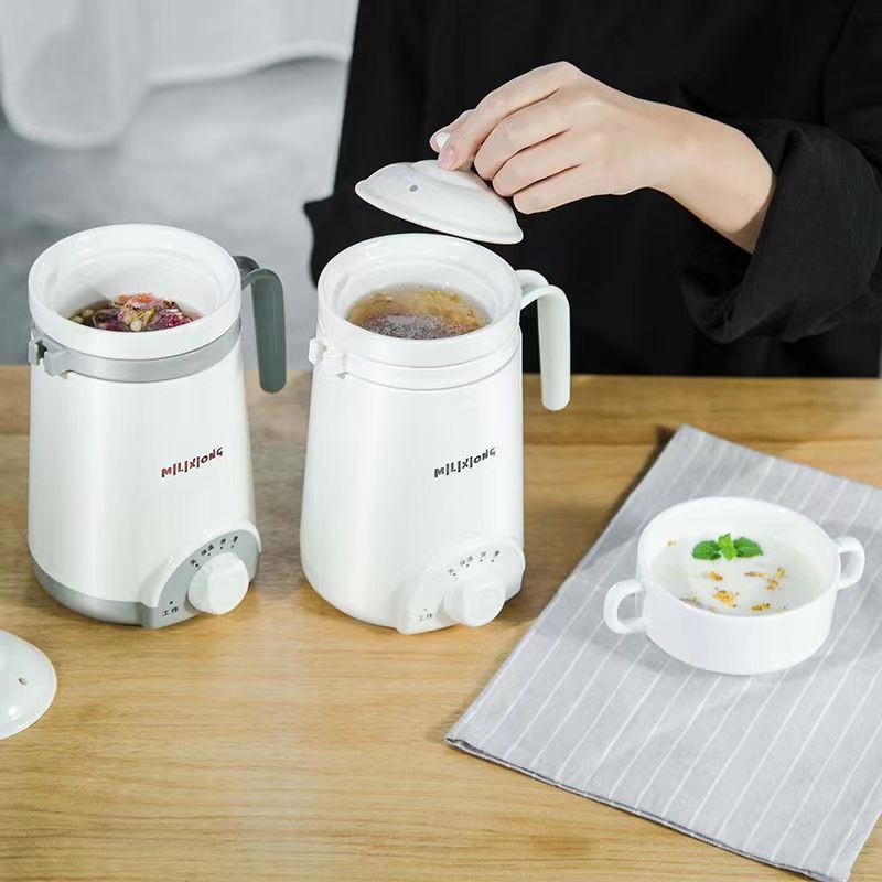 Fully Automatic Office Ceramic Health Care Stew Pot Mini Electric ...