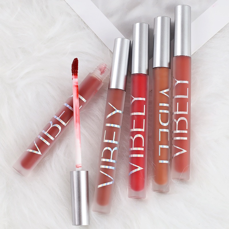 Matte Air Lip Gloss Matte Velvet Lip Gloss Whitening Lip Cheek Dual-use ...