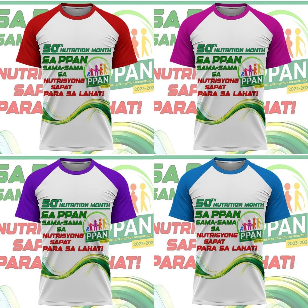 50th Nutrition Month Sublimated Shirts Design Polydex Fabric T-shirts ...