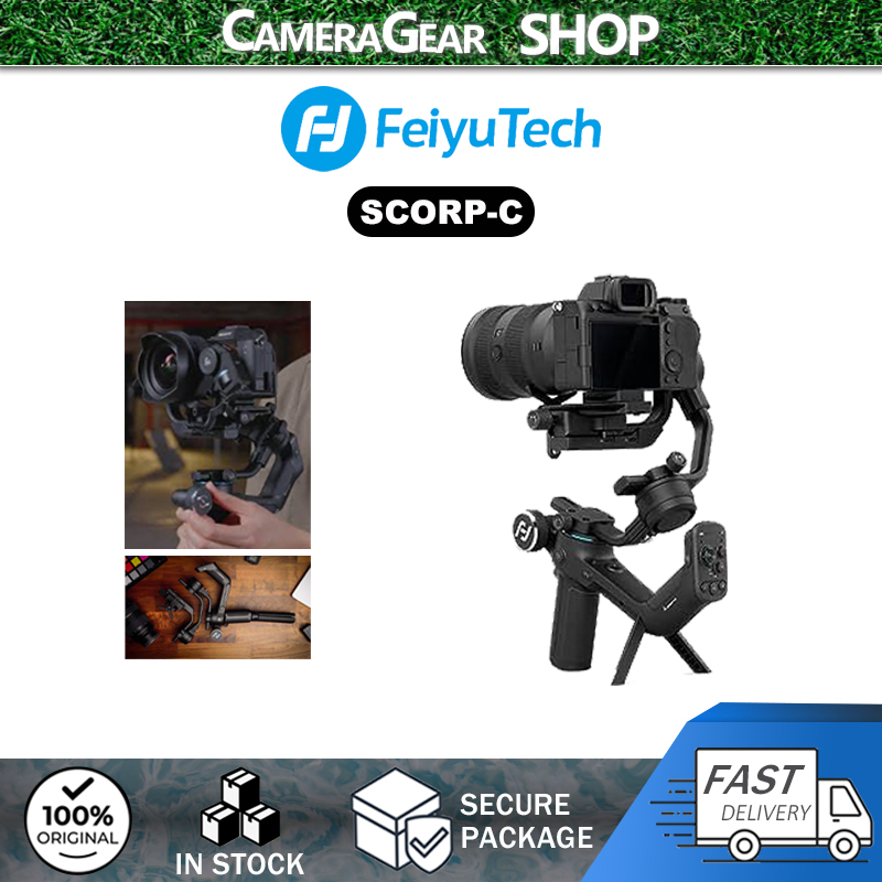 FeiyuTech SCORP-C Camera Stabilizer 3-Axis Handheld Gimbal for DSLR and Mirrorless Camera ...