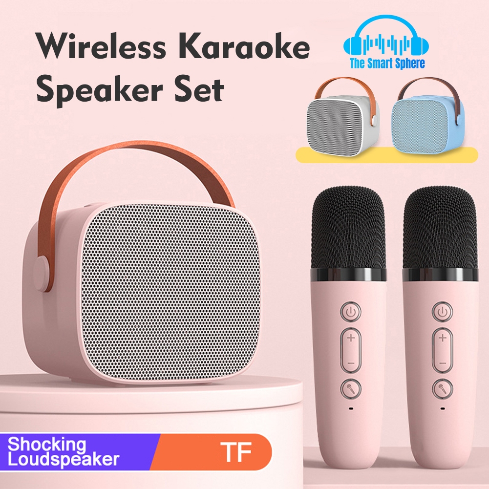 k1 k12 Mini Karaoke Wireless Audio Speaker Bluetooth Microphone Portable Home KTV Dual ...