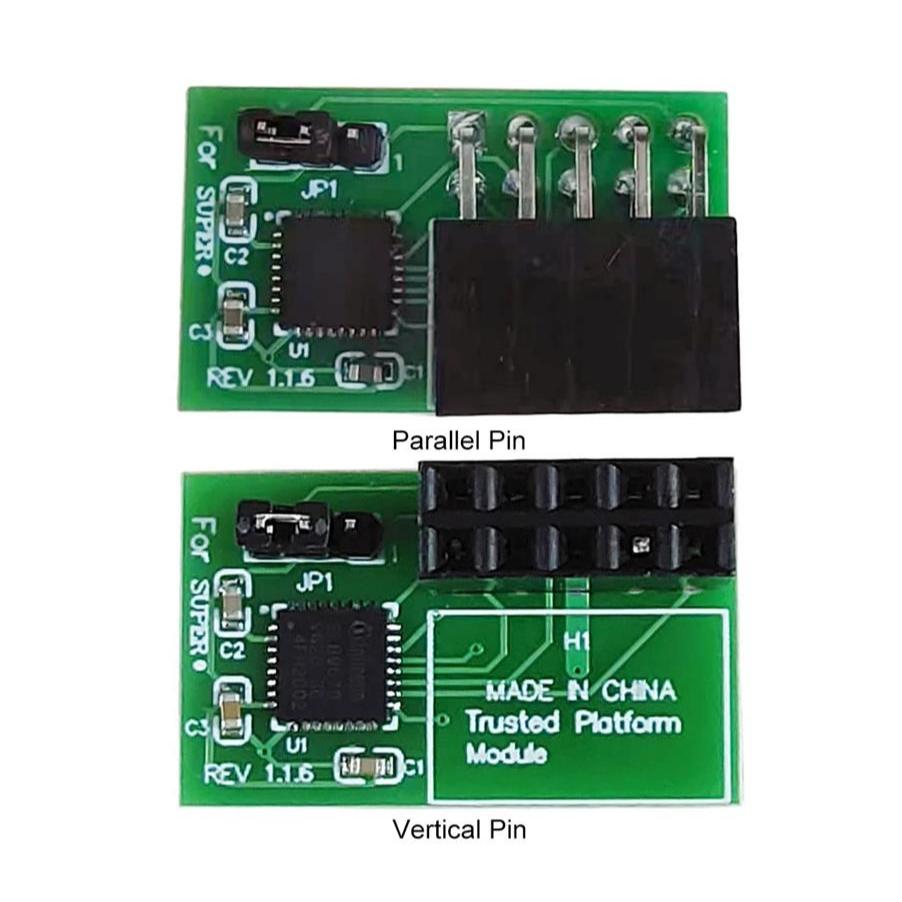 10Pin SPI TPM 2.0 Module Trusted Platform TPM 2.0 Horizontal Trusted ...