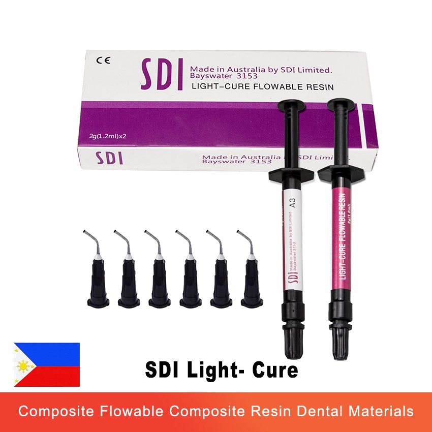 Dental SDI Light Cure Flowable Composite Resin Flow Curing with Tips ...