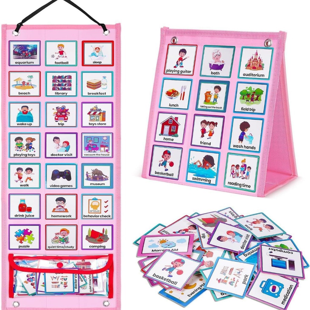 70Pcs Visual Schedule Cards Kids Visual Schedule Calendar Learning ...