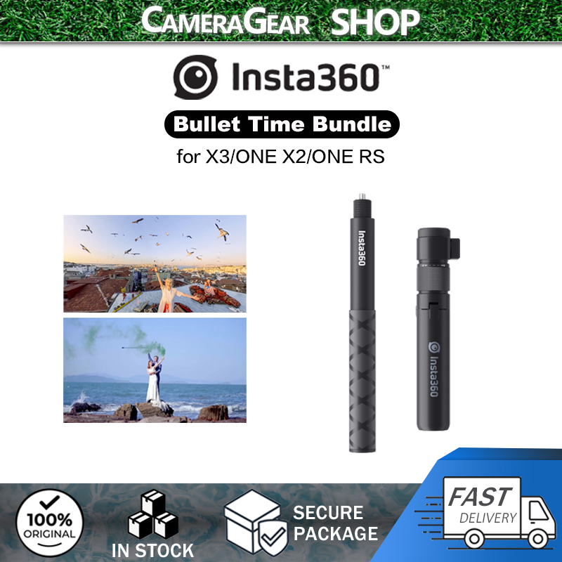Insta360 Bullet Time Bundle Invisible Selfie Stick Handle for X4/X3/Ace ...