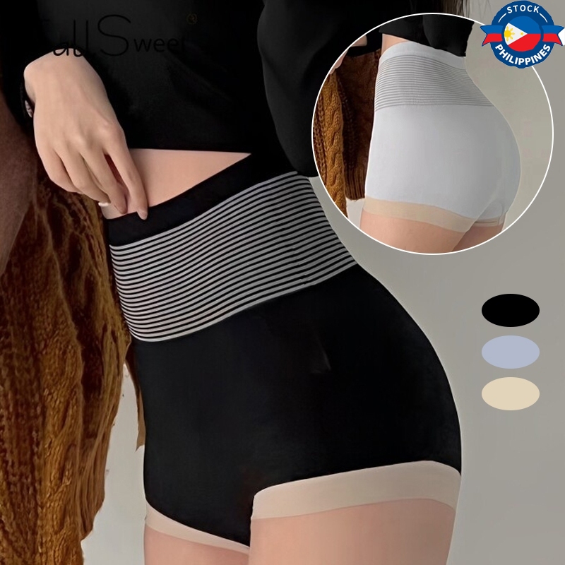 【stock In Ph】fallsweet Womens High Waist Boxer Briefs Seamless Panties Shopee Philippines