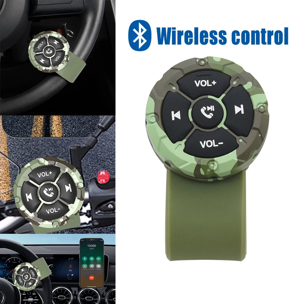 Universal Car Steering Wheel Button Switch Wireless Remote Control for ...