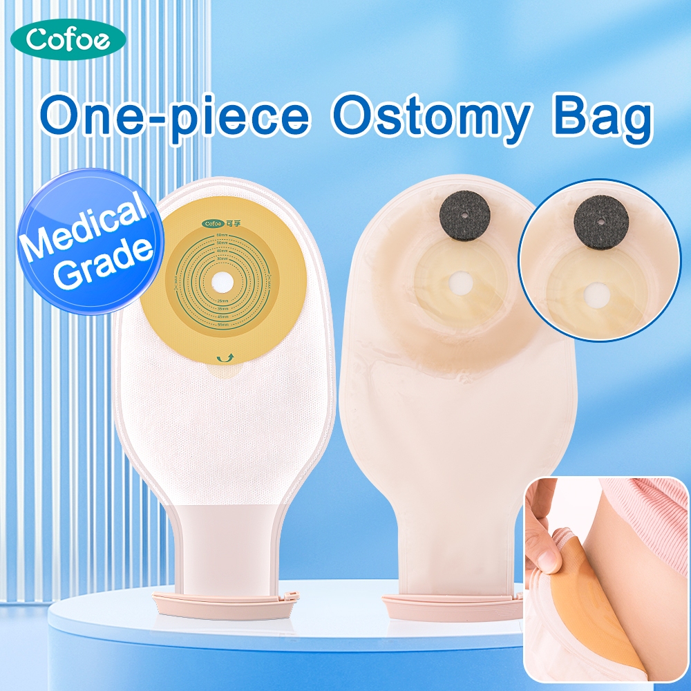 Cofoe 10pcs Ostomy Bags One-piece System Colostomy Bags Disposable ...