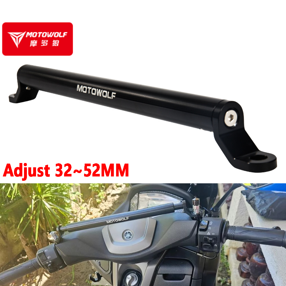 MOTOWOLF ADJUSTABLE CROSSBAR FOR HODNA CLICK/PCX/BEAT/ADV/XMAX/NMAX ...