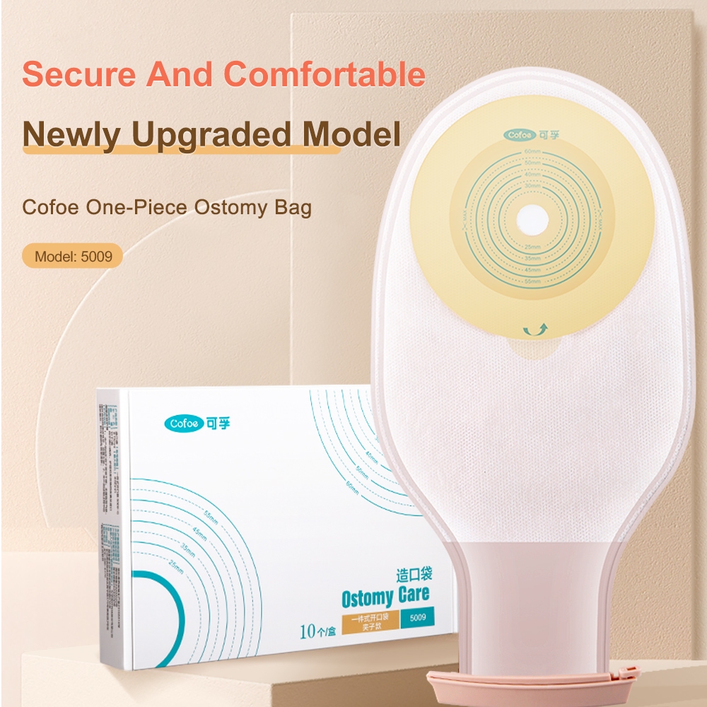 Cofoe Ostomy Bag with Clip Drainable Colostomy Stoma one piece System ...