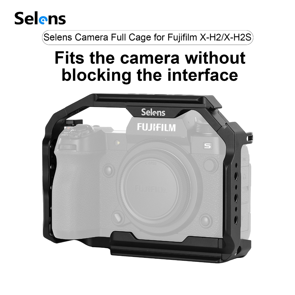 Selens Camera Full Cage for Fujifilm X-H2/X-H2S Protection Cage ...