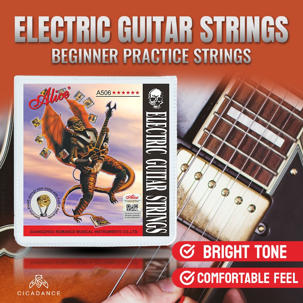 Alice Electric Guitar String Set Anti-Rust Coating Individually ...