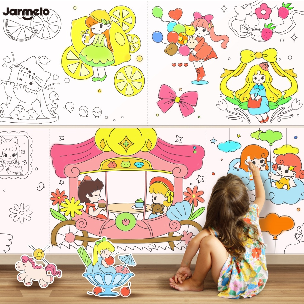 Jar Melo 3M Non-Repetitive Children's Drawing Roll Kindergarten ...