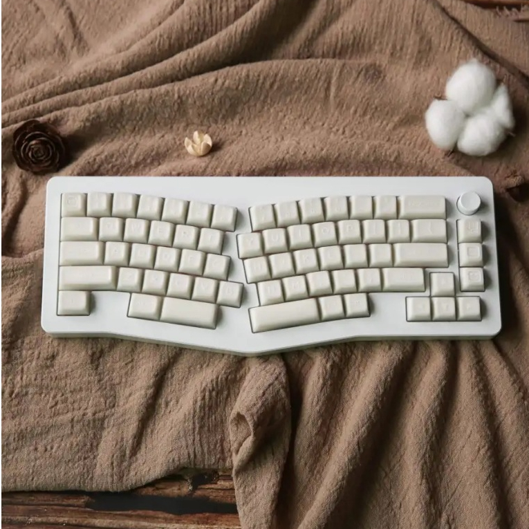PBT Keycaps New Milk White 160 Keys SA Profile Double Shot Translucent ...