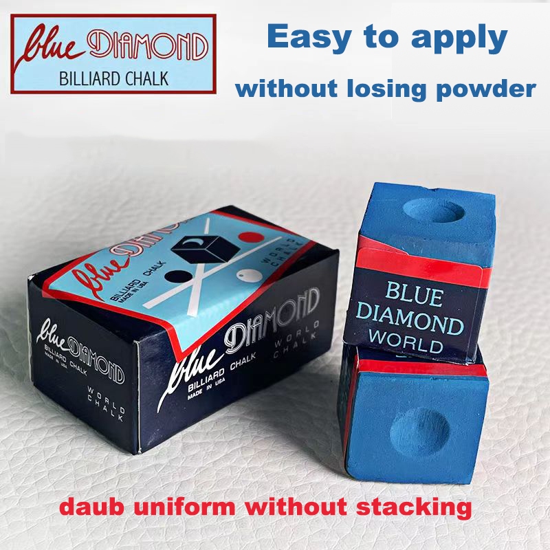 2Pcs Blue diamond chalk Adhesion Billiard chalk original - Billiard ...