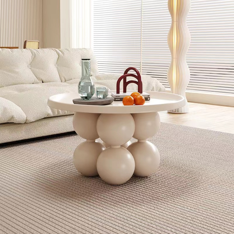 Cream Style Simple Coffee Table Living Room New Style High-End Sense ...