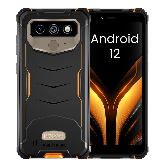 HOTWAV T5 Pro 4G Rugged Smartphone Android 12 OS MTK6761 6.0 Inch Screen 4GB 32GB 7500mAh ...