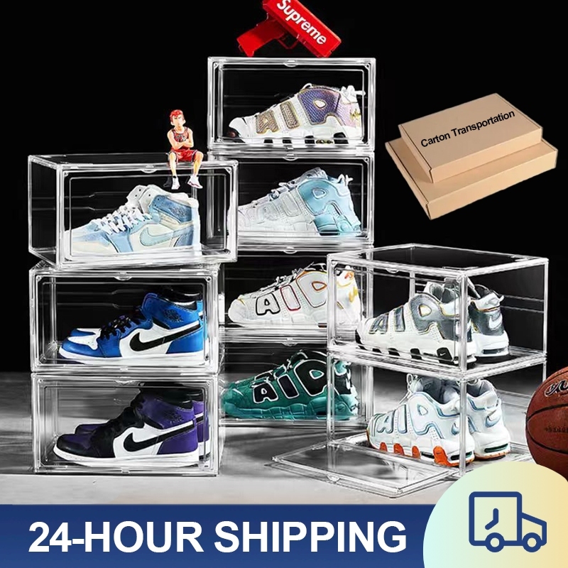 Acrylic Shoe Box Suitable for size 15 Stackable Magnetic Shoe Box ...