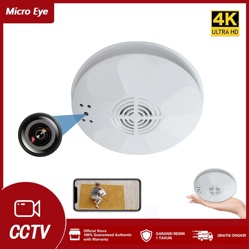 Mini Camera Hidden Camera Night Vision Spy Camera WIFI Smoke Detector ...