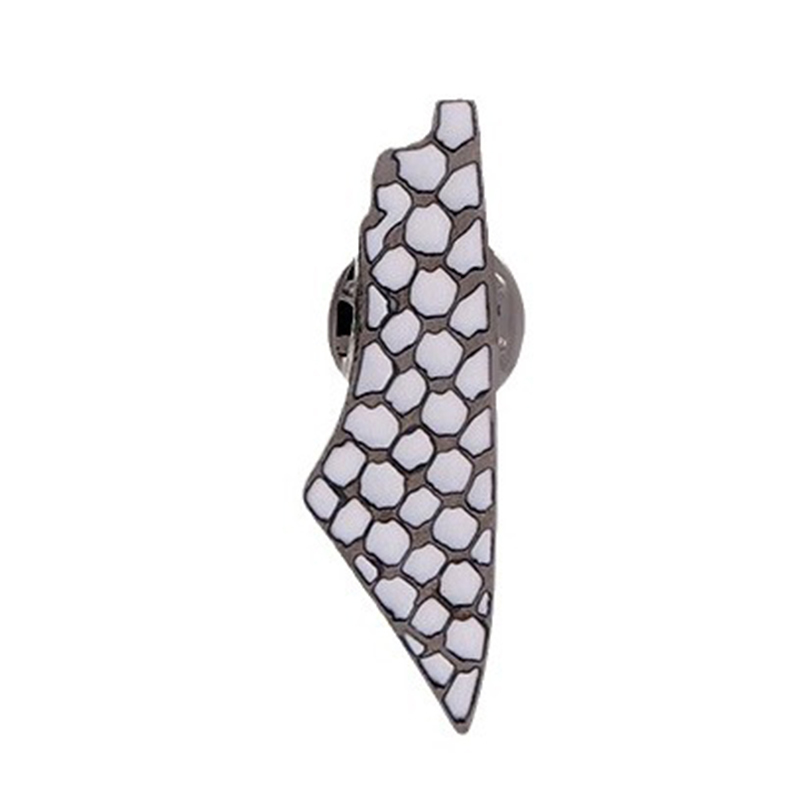 Palestine Maps Brooch Stainless Steel Palestine Checkerboard Map Brooch ...