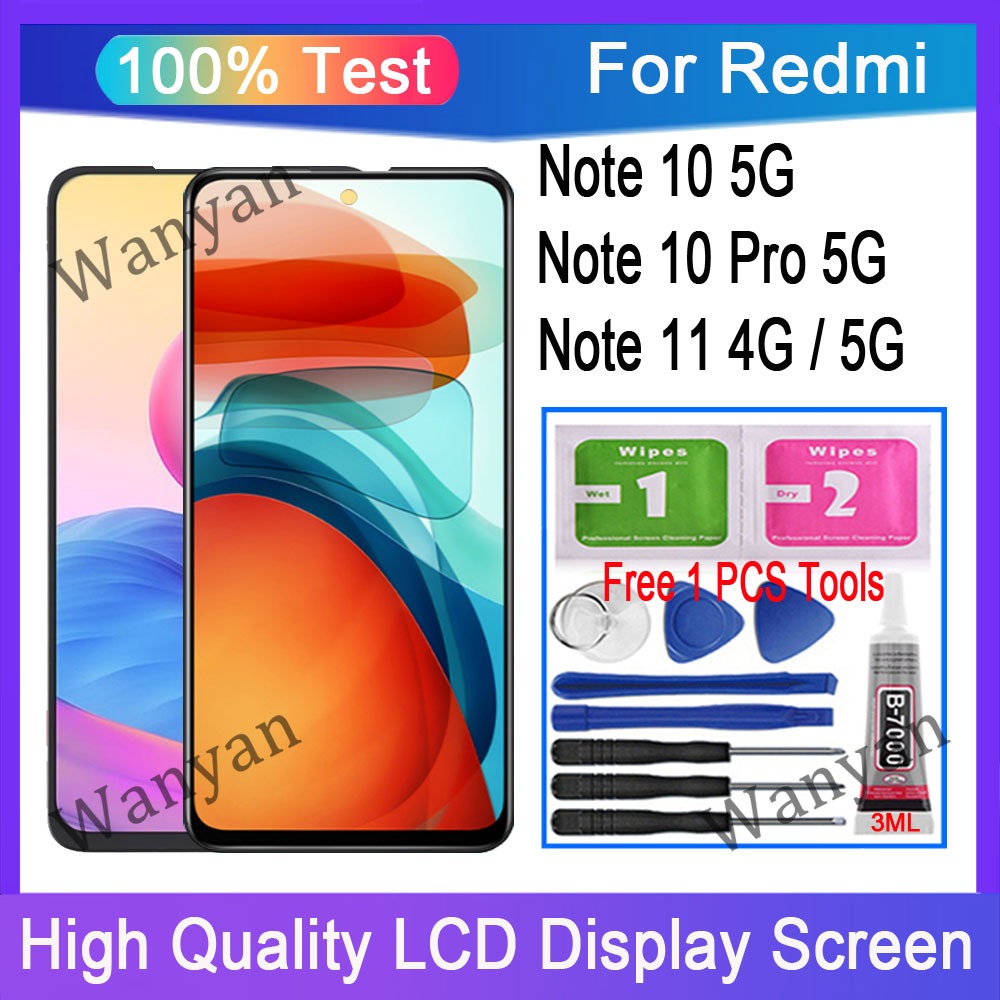 OEM For Redmi Note 10 5G Note 10 Pro 5G Redmi Note 11 4G 5G LCD Display Touch Screen With Frame ...
