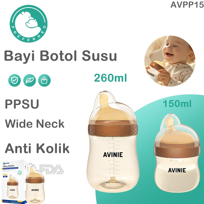 Preferred baby bottle PPSU丨feeding bottle for baby / 150Ml 260Ml wide bore bottle BPA free ...