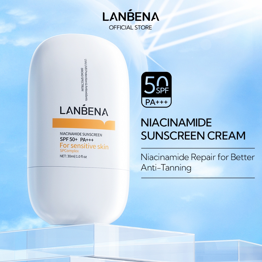 LANBENA Sunscreen Spf 50+ Pa+++ Suncare Whitening Oil Control ...