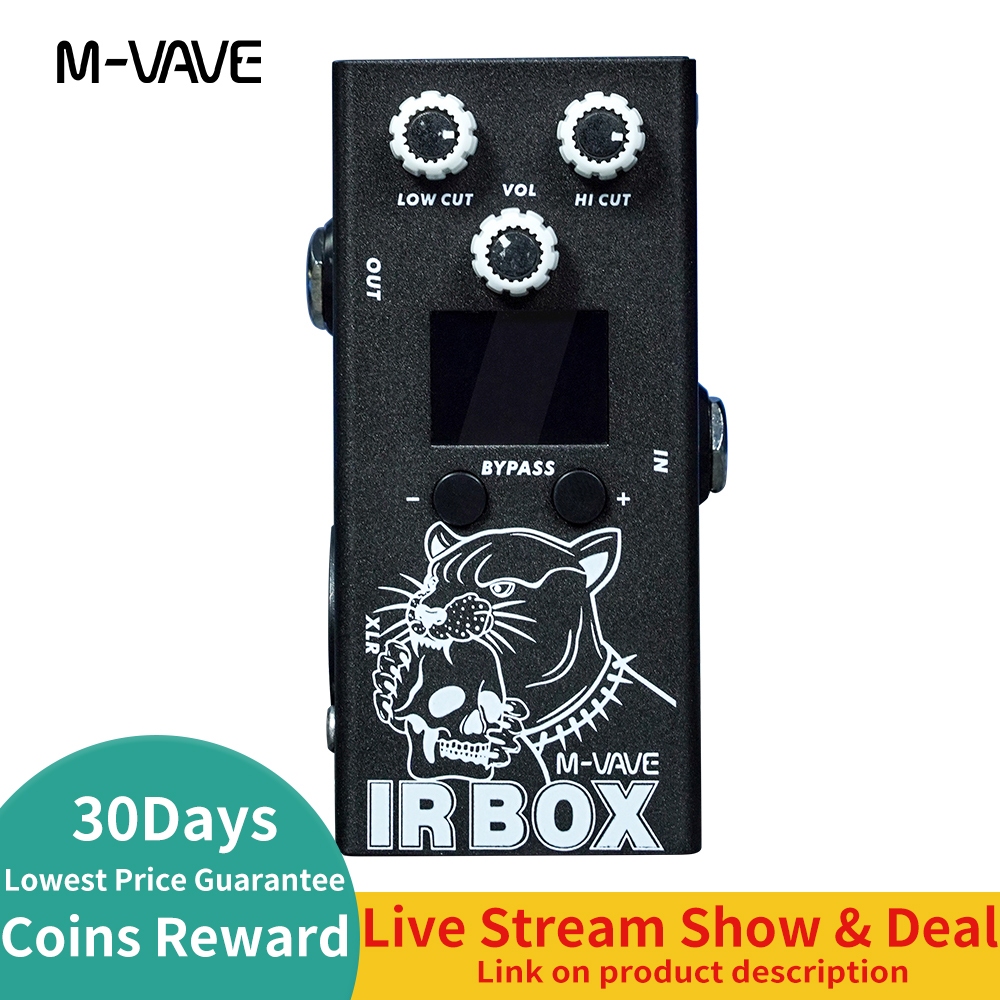 M-vave IR-BOX Guitar Bass Multi-Effects 32 preset options available ...