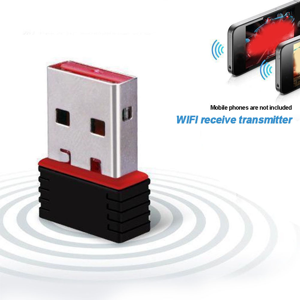 USB WiFi 150Mbps Adapter Adaptor Wireless LAN Ethernet Dongle Network ...