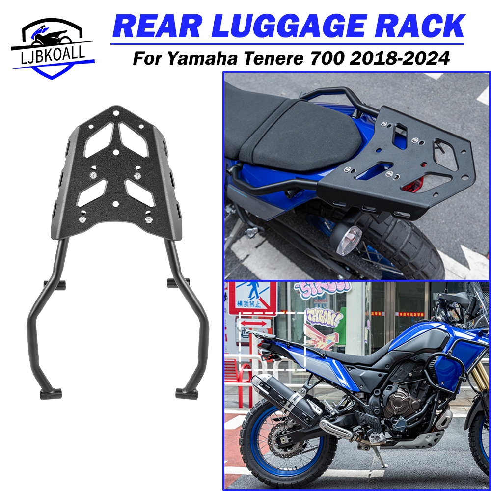 LJBKOALL Tenere 700 2018-2025 Rear Luggage Cargo Rack Carrier Mount ...