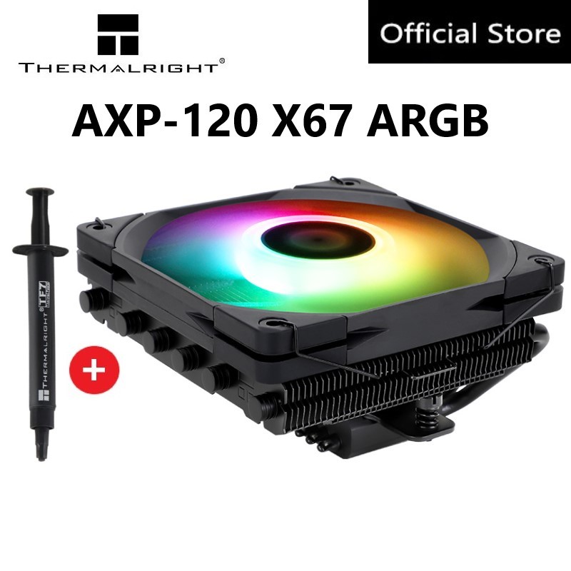 Thermalright AXP120-X67 ARGB CPU Air Cooler 6 Heat Pipes Low Profile ...