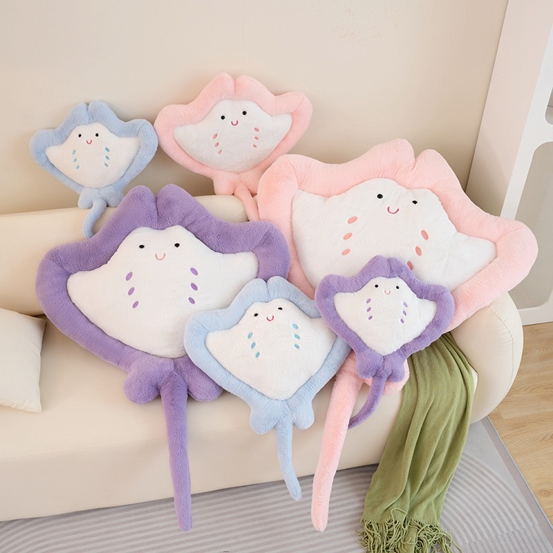 Simulation Manta Ray Plush Toy Cartoon Pillow Manta Ray Cartoon Doll ...