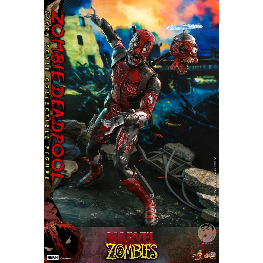 Hot Toys CMS06 ZOMBIE DEADPOOL 1/6 Scale Collectible Figure | Shopee ...