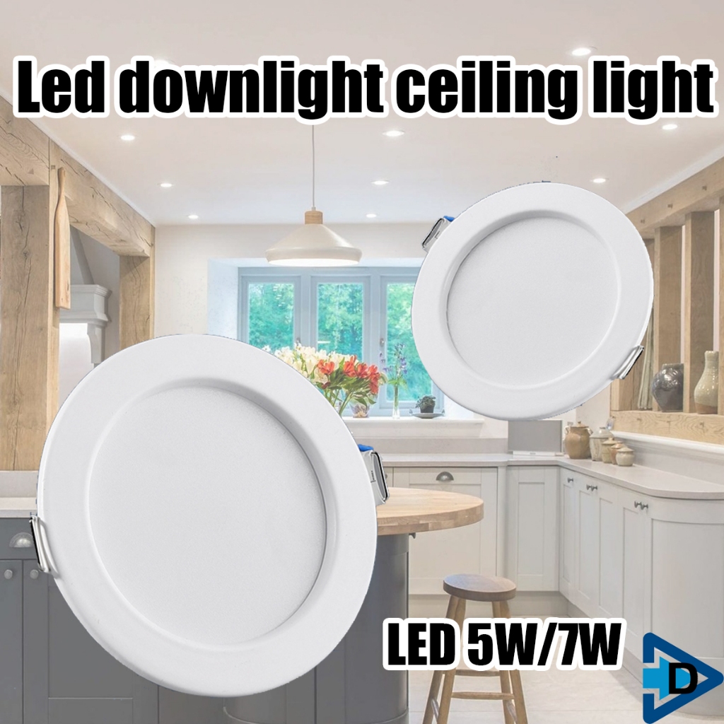 Recessed Pin Lights Panel Ceiling Light LED Downlight 3 Color Tone 5W ...