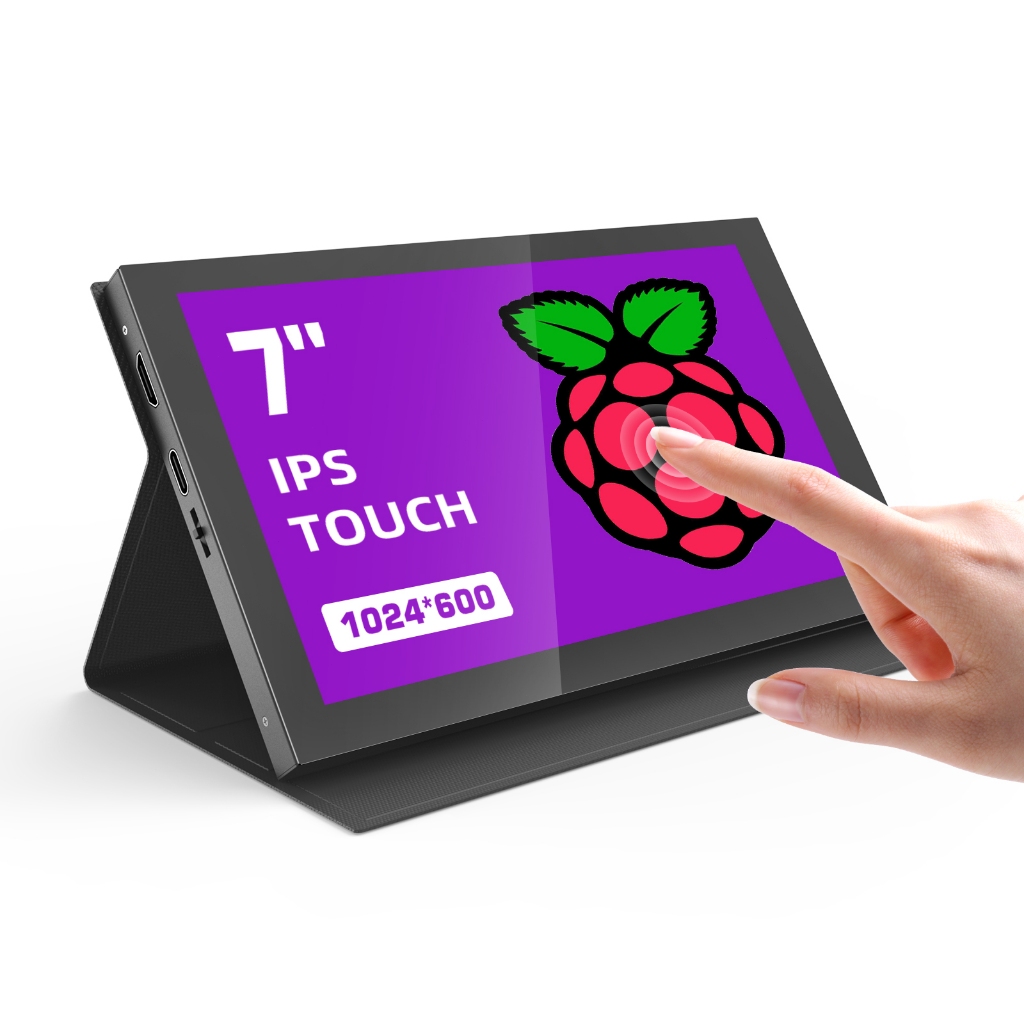 7 Inch 1024x600 Portable Raspi Display Screen Ips Monitor 5 Points