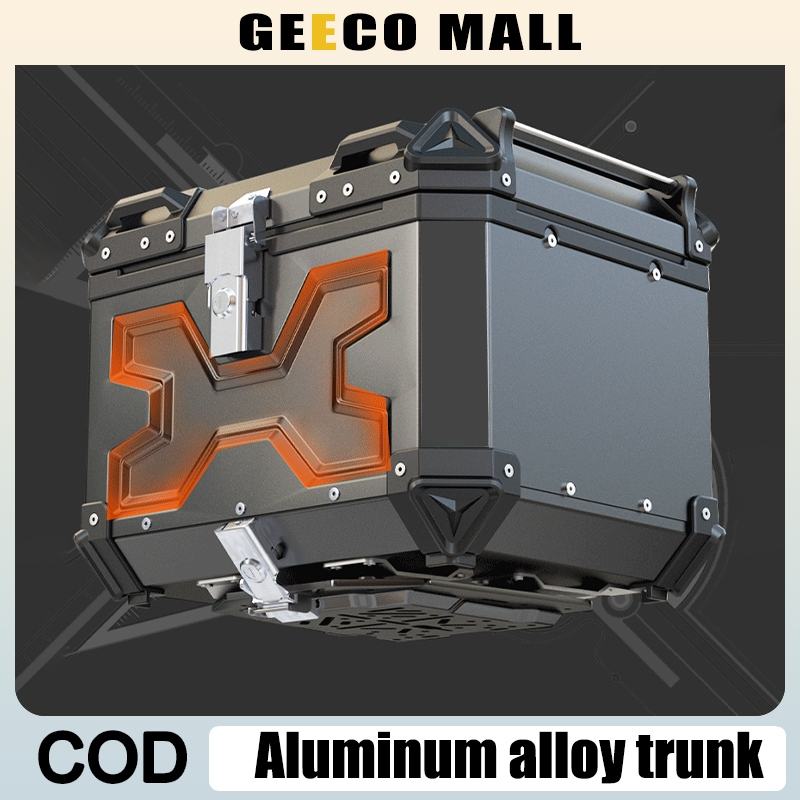 Motorcycle Trunk Box alloy 30L/45/55L Compartment Universal Motorcycle ...