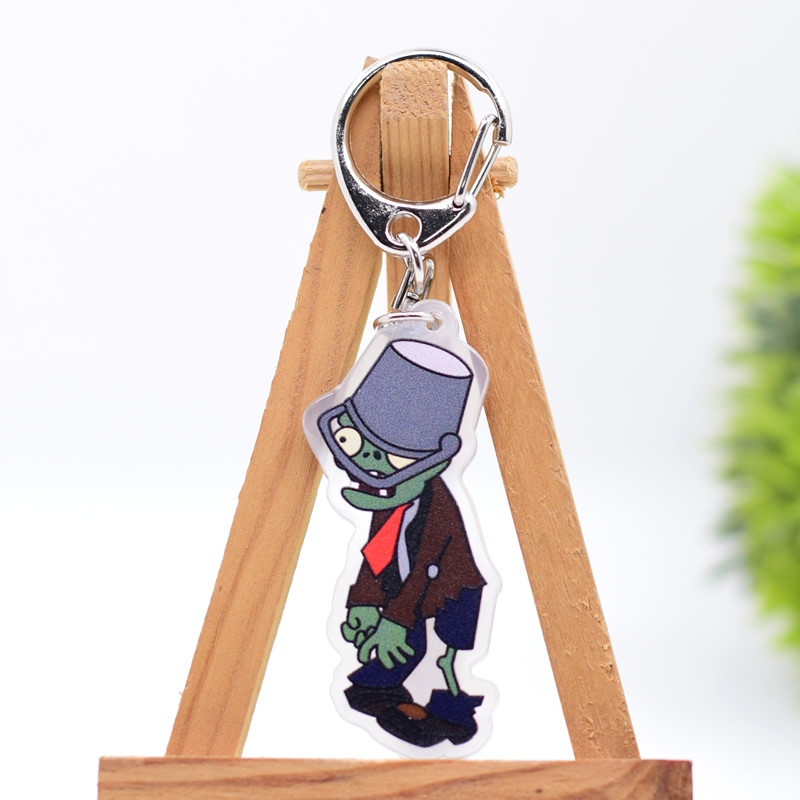 Zombies Keychain Cute 9 Styles Arcylic Cartoon Figures Keyrings Kawaii ...