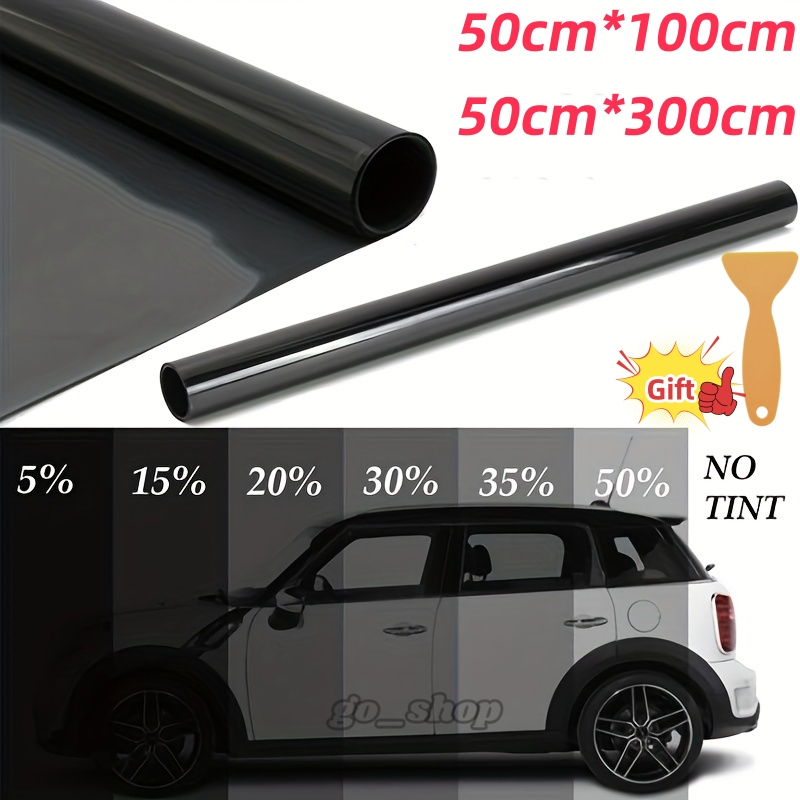 Black Window car tinted 50cm x 100cm UV-Proof Scratch Resistant for Car ...