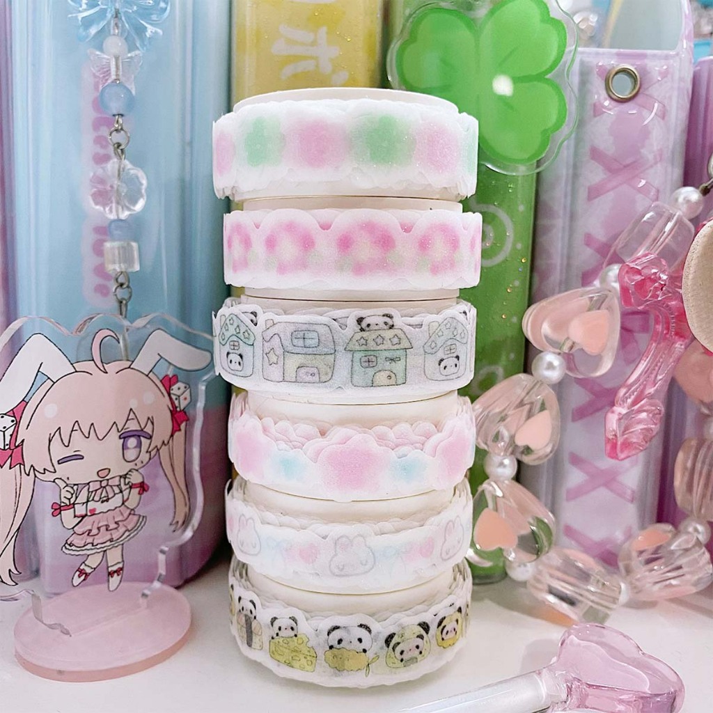 Original Handbook Tape Roll Cute Handbook Tape 3m Cycle | Shopee ...