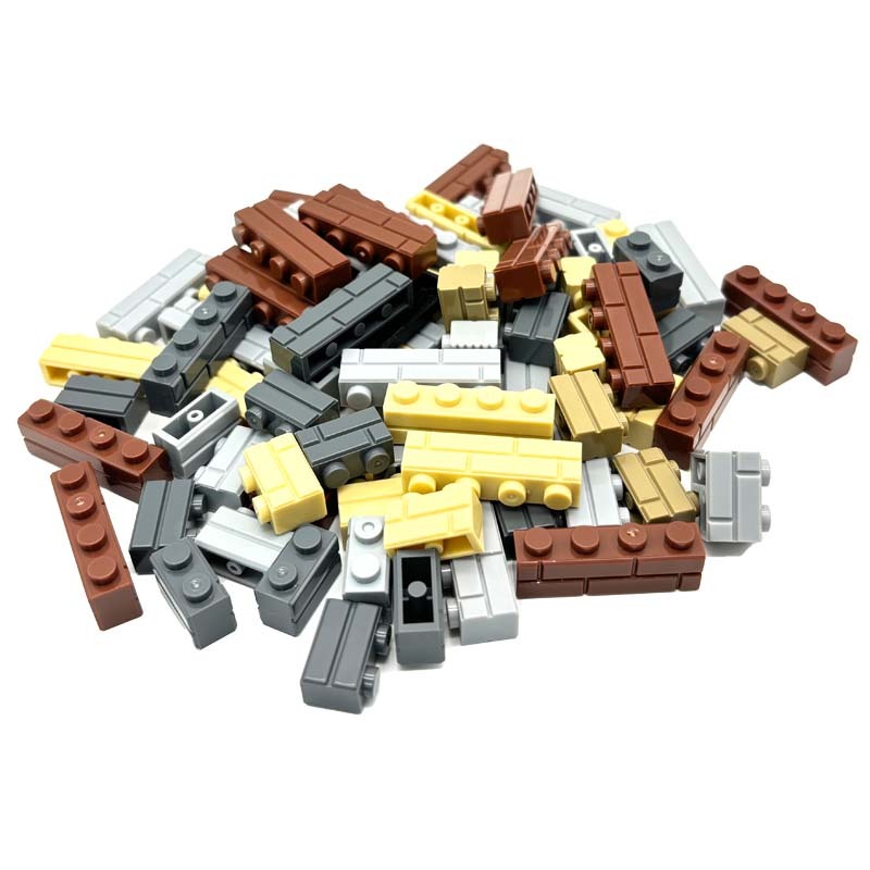 1x2 1X4 Dots City Wall Bricks MOC House Building Blocks random 50g ...